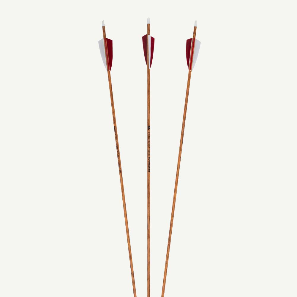Penthalon Carbon Arrows 40819 Slim Line Timber Natural Feathers ...